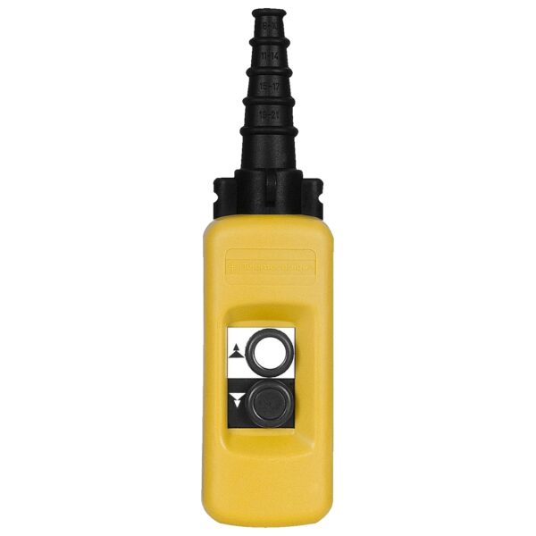 Schneider XACA291 | Pendant control station, plastic, yellow, 2 push ...